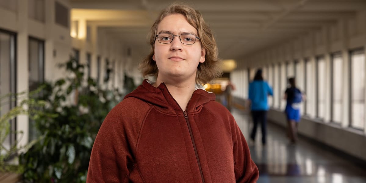 Shining Math Student Caleb Van't Land